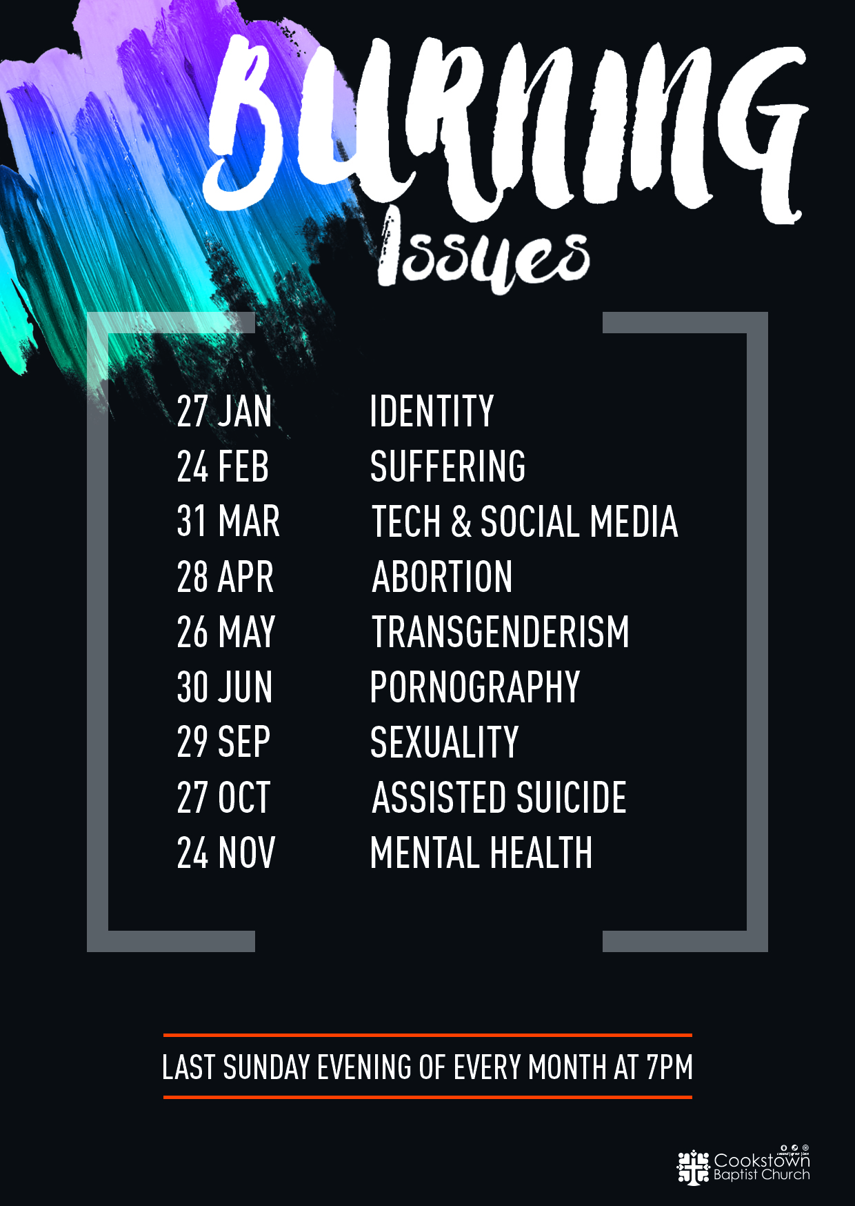 Burning Issues – Cookstown Baptist Church